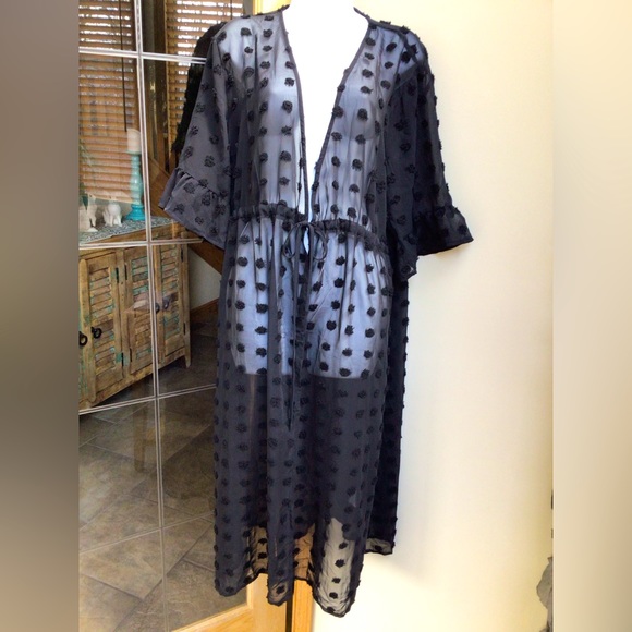 Elesol | Swim | Elesol Ladies Swim Midi Sheer Coverup Euc | Poshmark